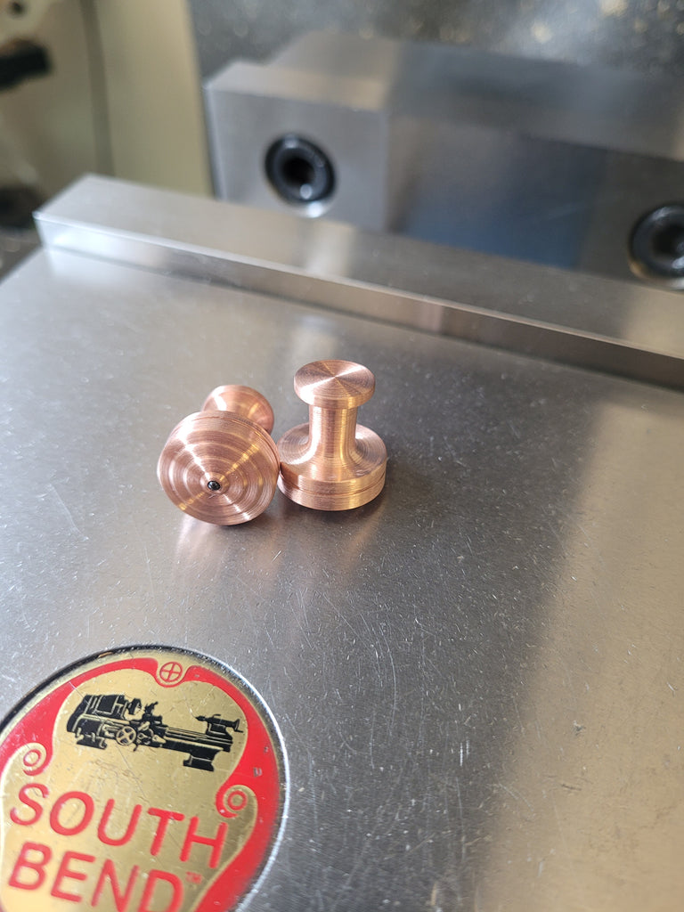Cufflink Spin Tops - Copper and Brass – Butterfield Machine