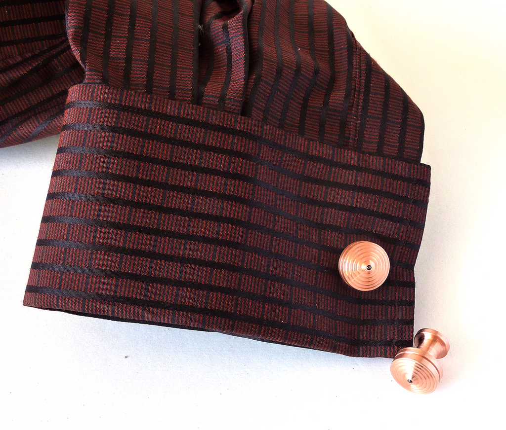 Cufflink Spin Tops - Copper and Brass – Butterfield Machine